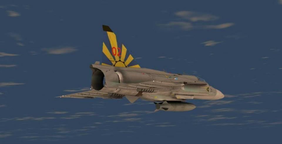 3D model JA 37D Viggen VR / AR / low-poly | CGTrader
