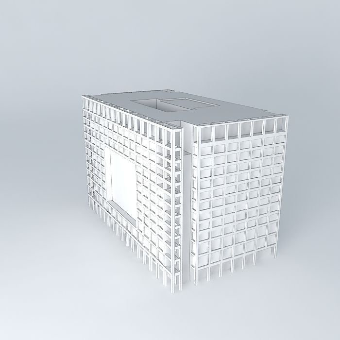 20 Bank Street, London free 3D model | CGTrader