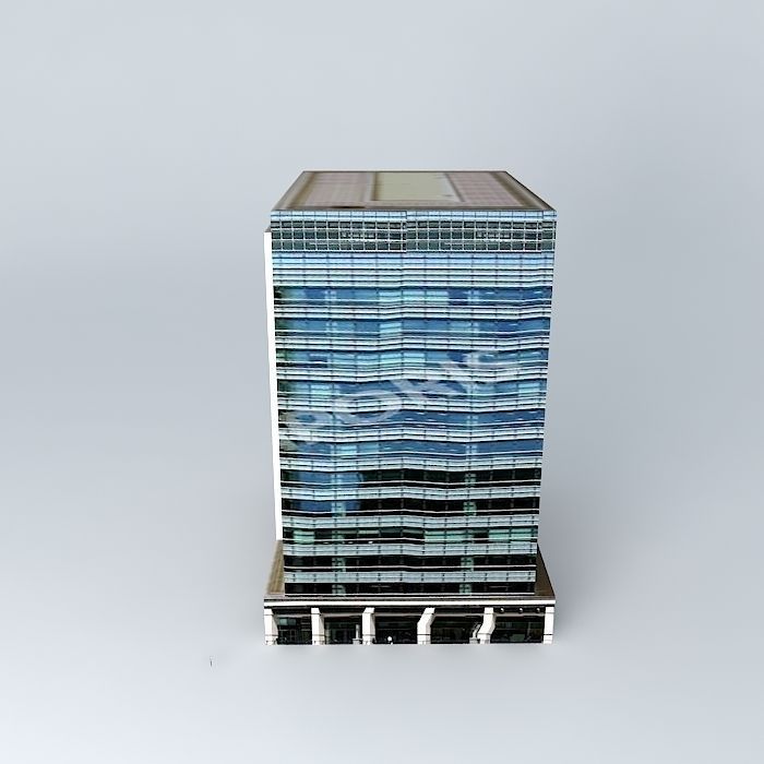 50 Bank Street, London free 3D model | CGTrader