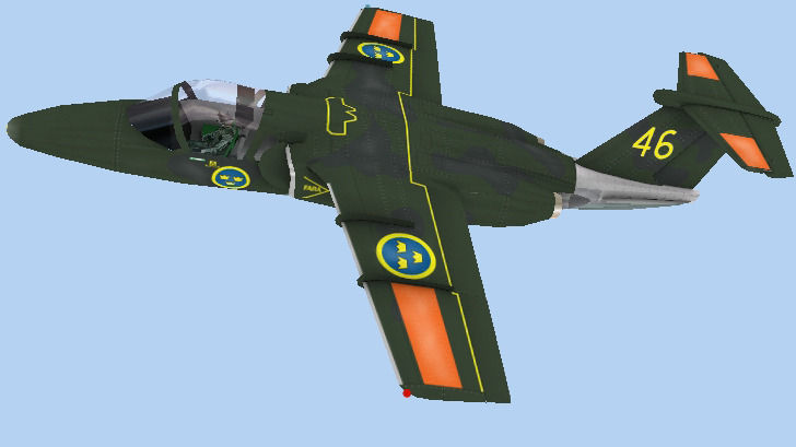 3D model SAAB 105 SK60B VR / AR / low-poly | CGTrader