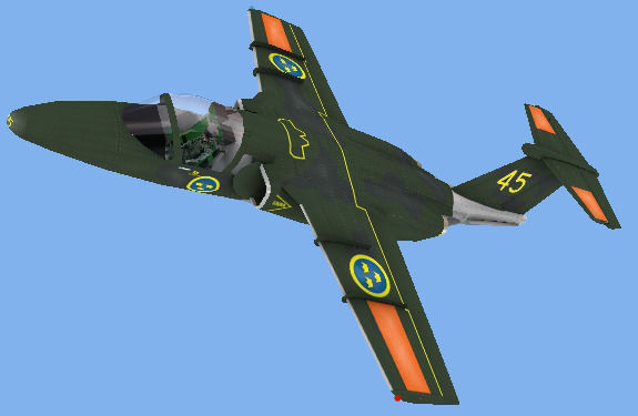 3D model SAAB 105 SK60B VR / AR / low-poly | CGTrader