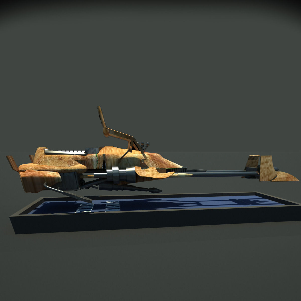 Star Wars Speeder Bike 3D Model Game ready .max .obj .3ds .fbx .mtl - CGTrader.com