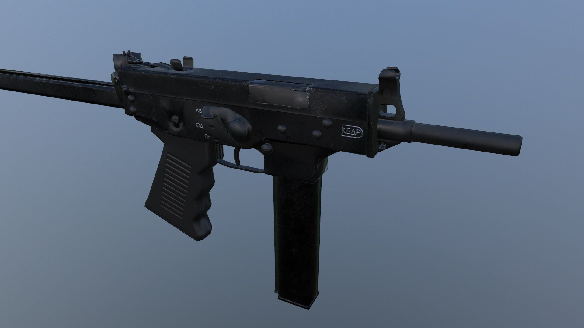 3D model Russian weapon PP 91 KEDR VR / AR / low-poly | CGTrader
