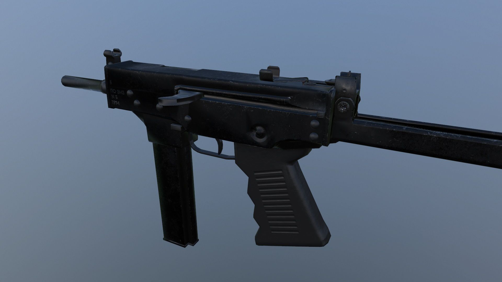 3D model Russian weapon PP 91 KEDR VR / AR / low-poly | CGTrader