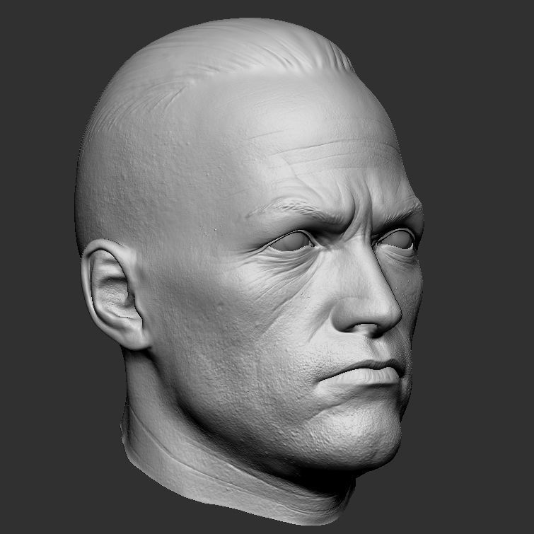 Male Head Base Mesh 3D model | CGTrader