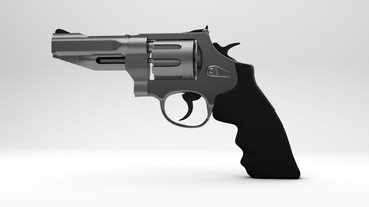 Smith And Wesson Revolver Pro Series 3D model | CGTrader
