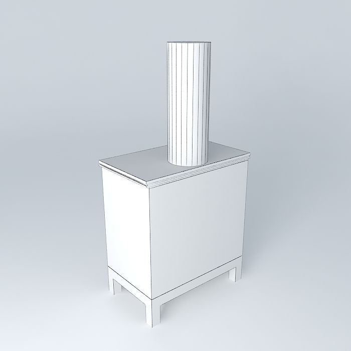 Wood fire burner 3D model | CGTrader
