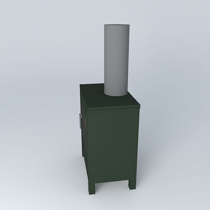 Wood fire burner 3D model | CGTrader