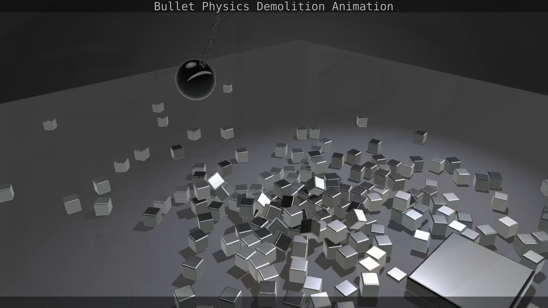 Bullet Physics Demolition Animation free VR / AR / low-poly 3D model ...