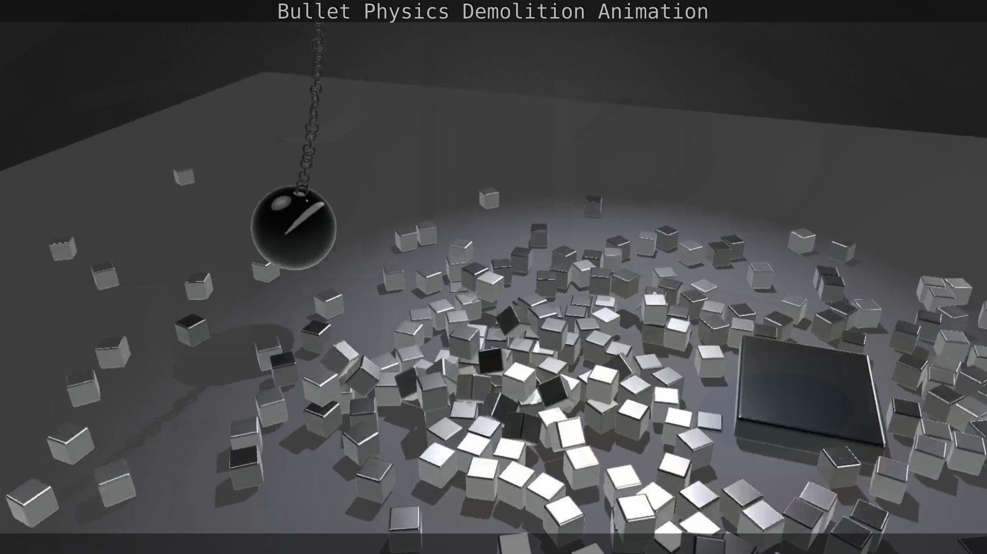 Bullet Physics Demolition Animation free VR / AR / low-poly 3D model ...