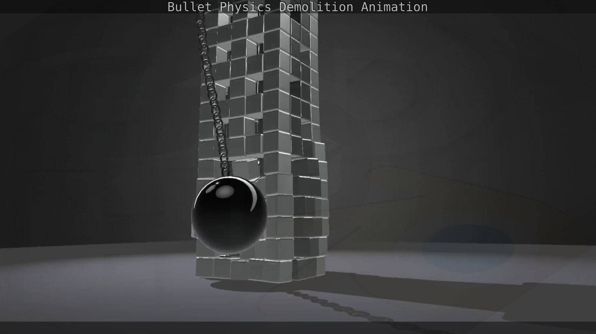 Bullet Physics Demolition Animation free VR / AR / low-poly 3D model ...