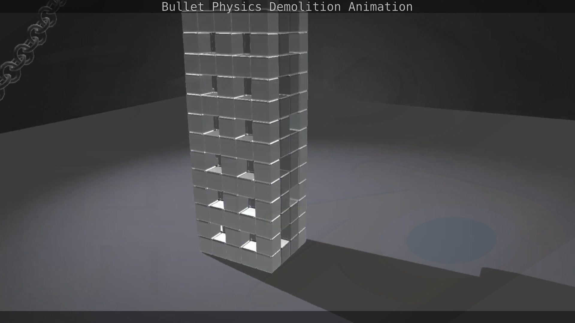 Bullet Physics Demolition Animation free VR / AR / low-poly 3D model ...