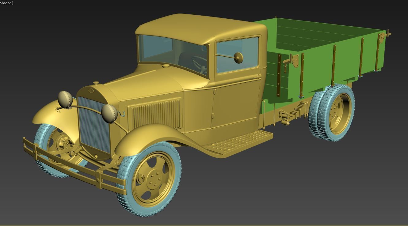 GAZ AA free 3D model | CGTrader