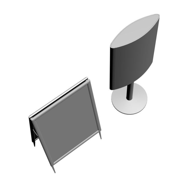 Stands for posters and advertisements 3D model | CGTrader