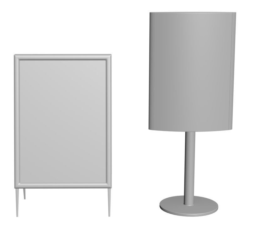 Stands for posters and advertisements 3D model | CGTrader