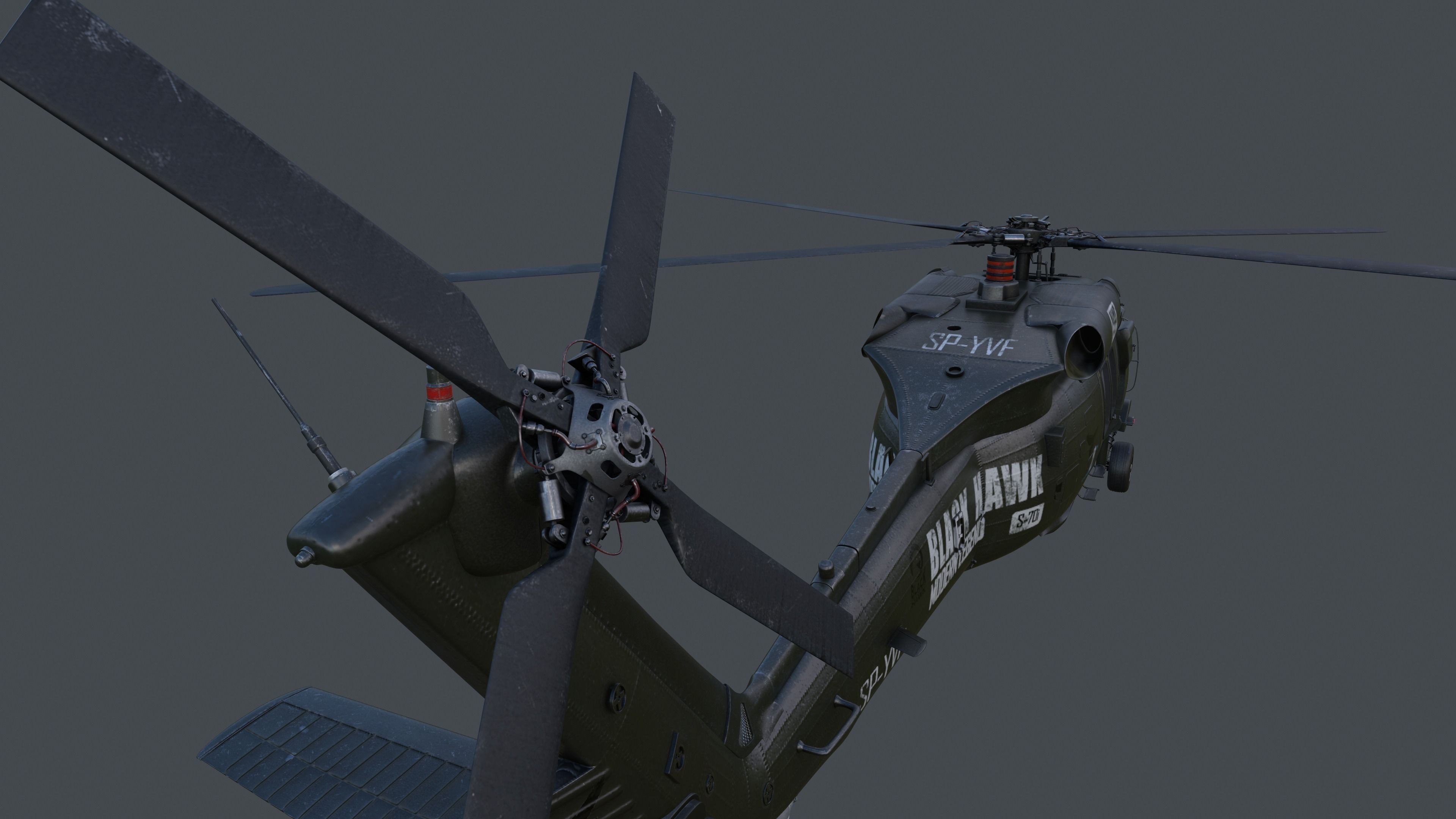 UH-60 Blackhawk 3D Model .max .obj .fbx .c4d .ma .mb .mtl - CGTrader.com