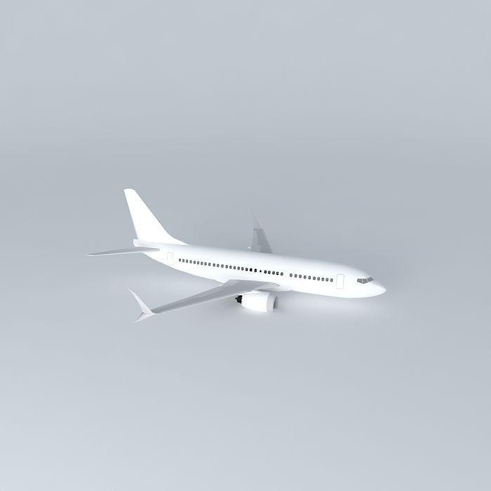 Template - Boeing 737 Max 7 free 3D model | CGTrader