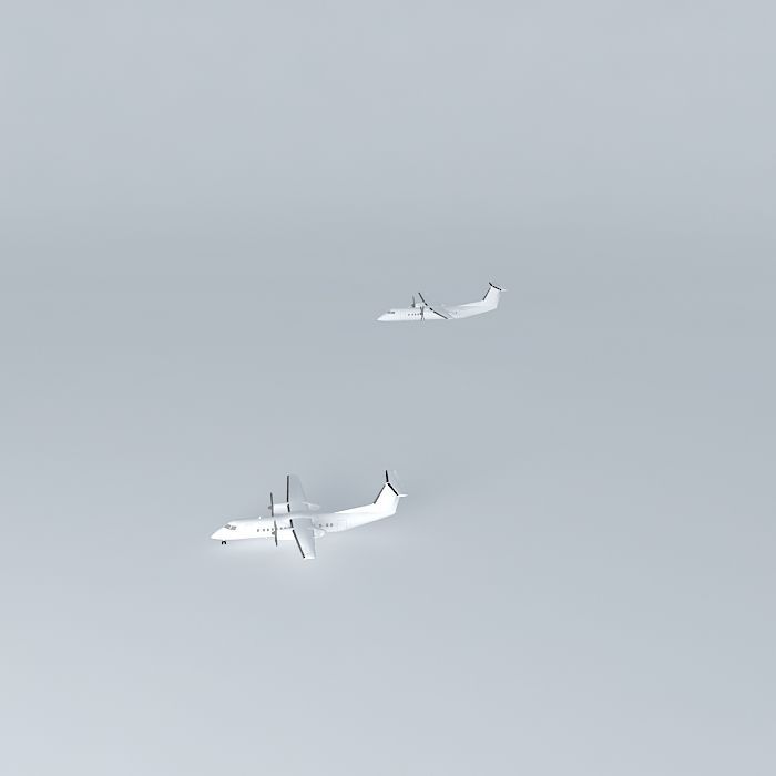 DeHavilland DHC-8-300/Dash-8 Template free 3D model | CGTrader