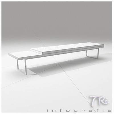 BENCH LOBBY SHOP CHICAGO 3D model | CGTrader