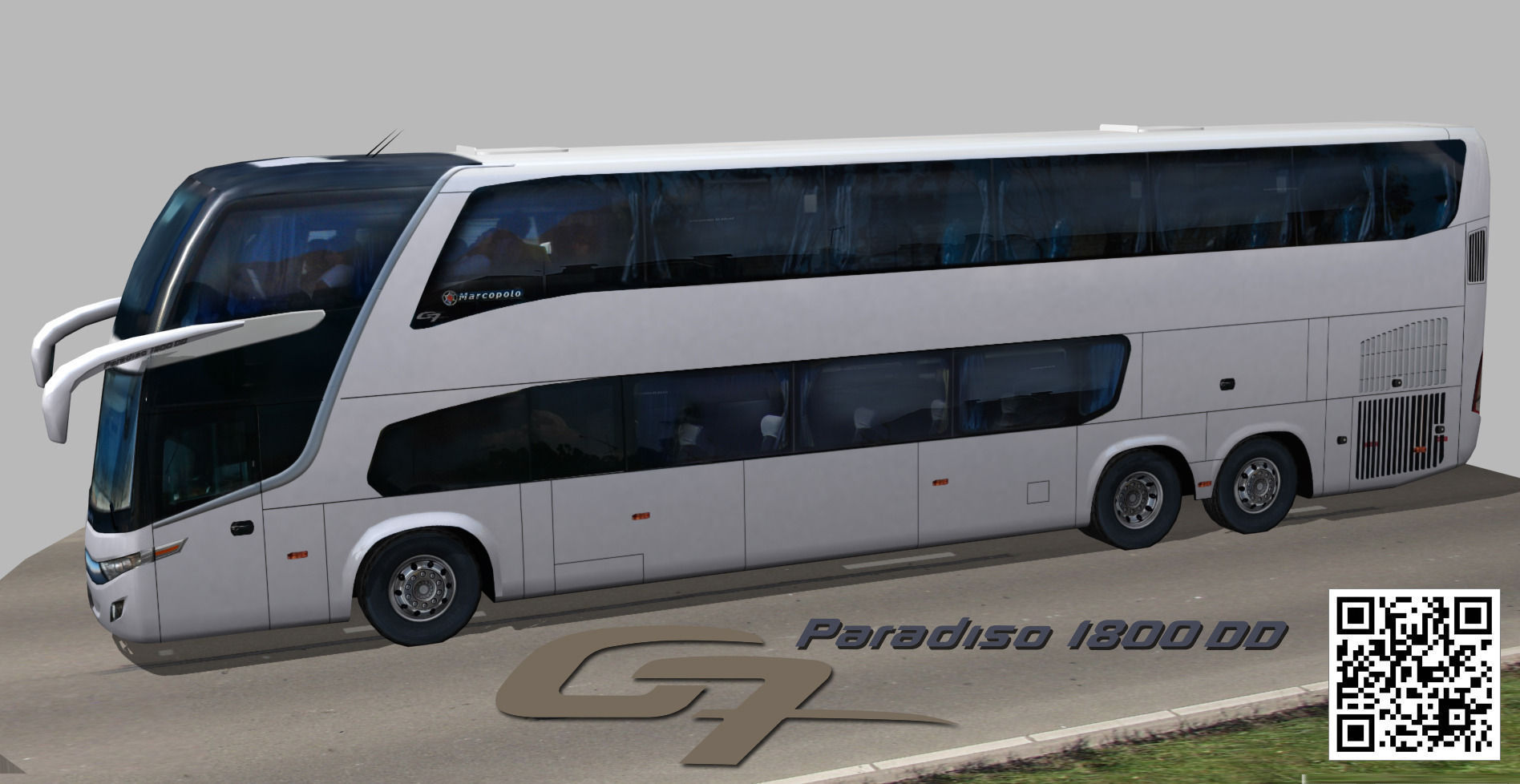 3D model Marcopolo G7 Paradiso 1800DD bus VR / AR / low-poly rigged | CGTrader