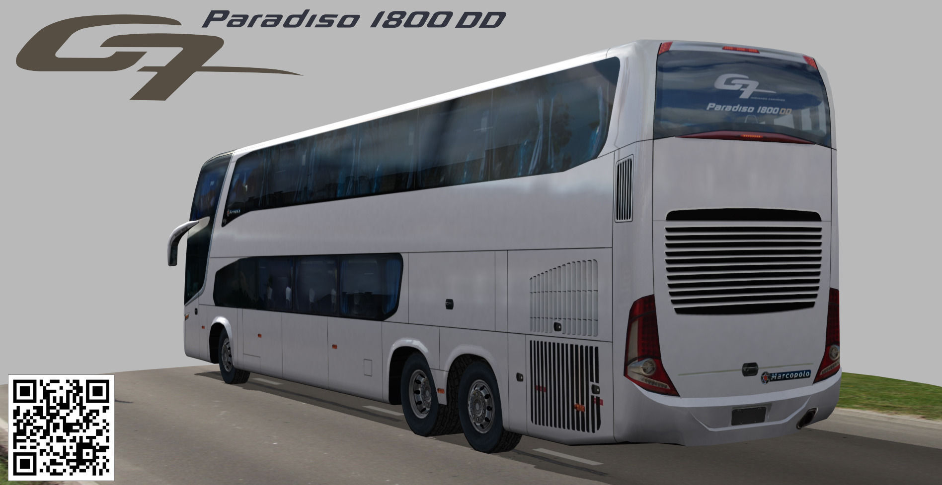 3D model Marcopolo G7 Paradiso 1800DD bus VR / AR / low-poly rigged | CGTrader