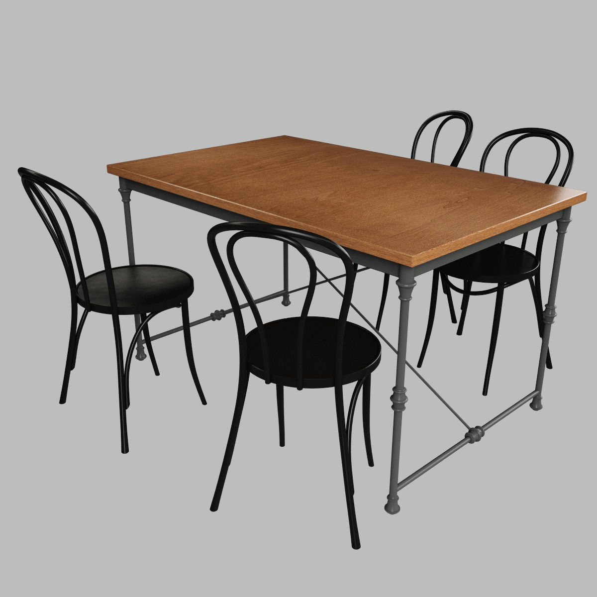 kitchen table free 3D model | CGTrader