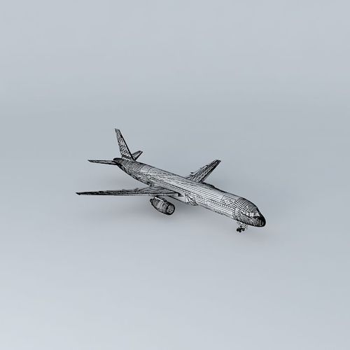 EOS Airlines Boeing 757 200 free 3D Model .max .obj .3ds .fbx .stl .dae ...