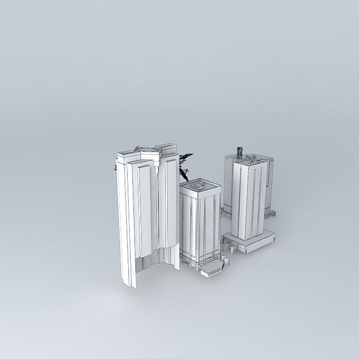 WW3 vegas skyline free 3D model | CGTrader