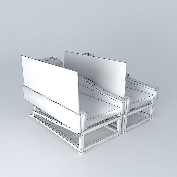 First Class Airplane Seats free 3D model | CGTrader