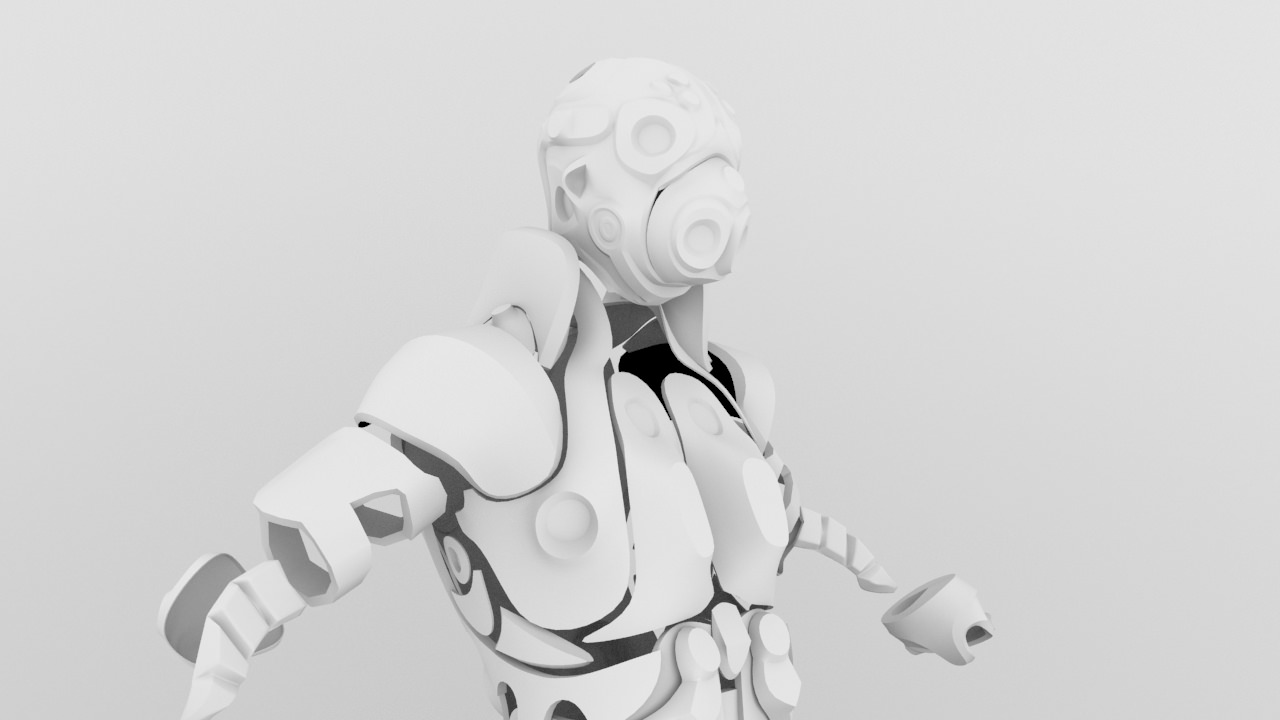 Futuristic armor 3D model 3D printable | CGTrader