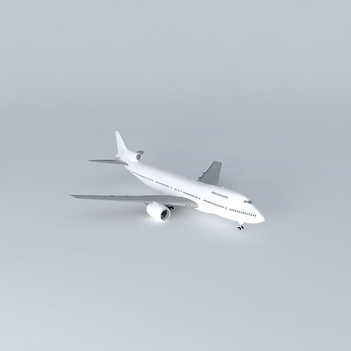 Template Boeing 747 300 Tri jet free 3D model | CGTrader