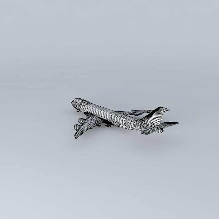 Template Boeing 747 8F free 3D model | CGTrader