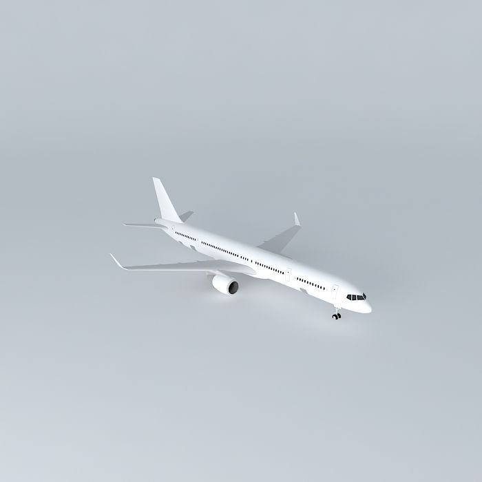 Template Boeing 757 300W free 3D model | CGTrader