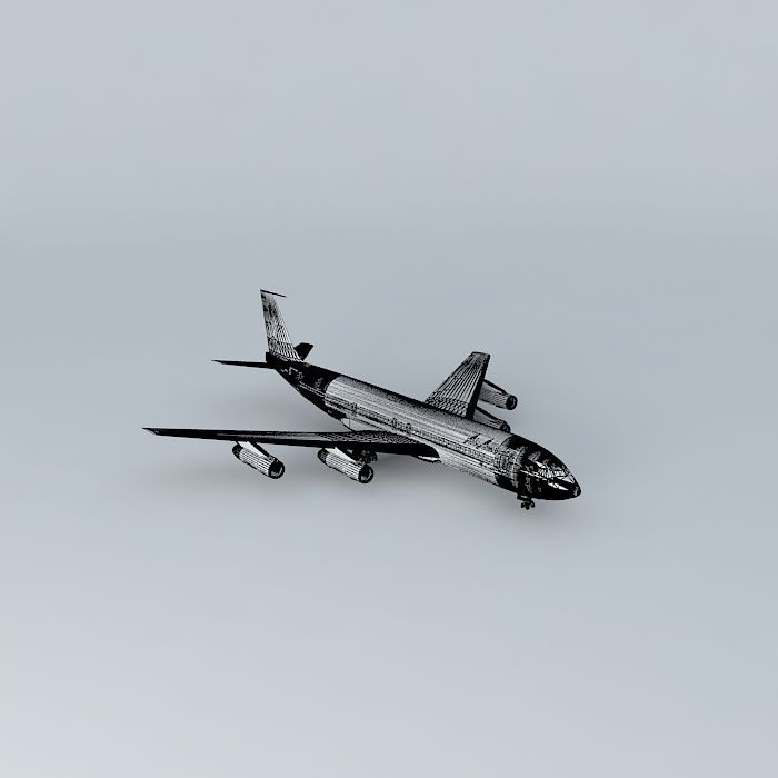 AirAmerica Boeing 707 320B Adv free 3D model | CGTrader