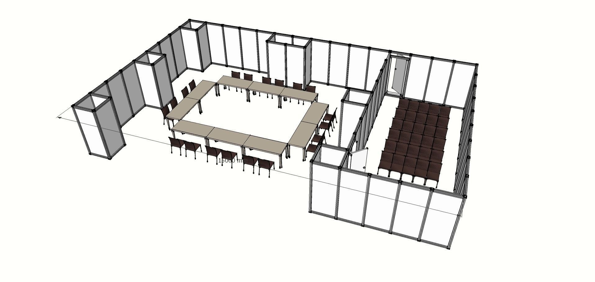 The exhibition portable T3 airframe exhibition stand 9 3D model | CGTrader