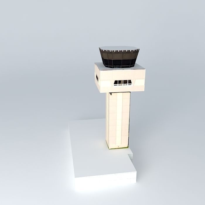 Keflavik International Airport ATC Tower free 3D model | CGTrader