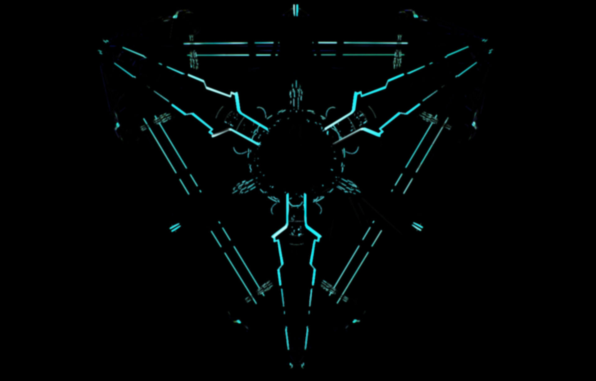 Core futuristic triangular structure 3D model | CGTrader