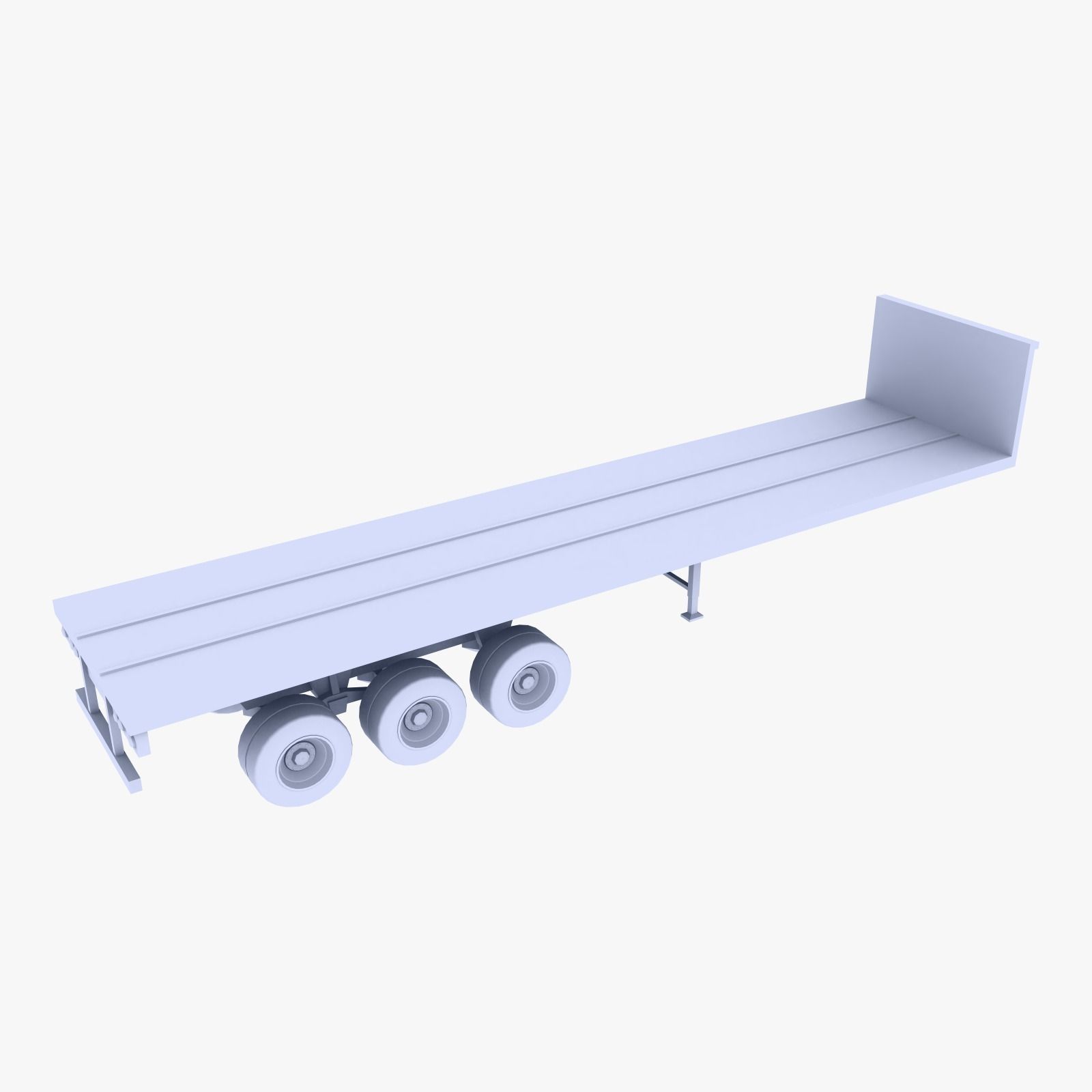 Truck Trailer 3D Model Game ready .max .obj .3ds .fbx .dxf - CGTrader.com