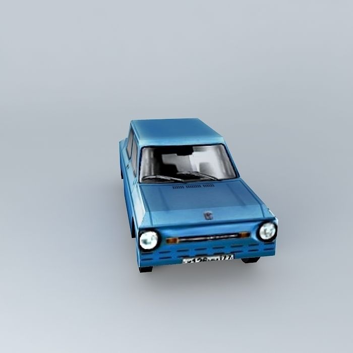 ZAZ old car free 3D model | CGTrader