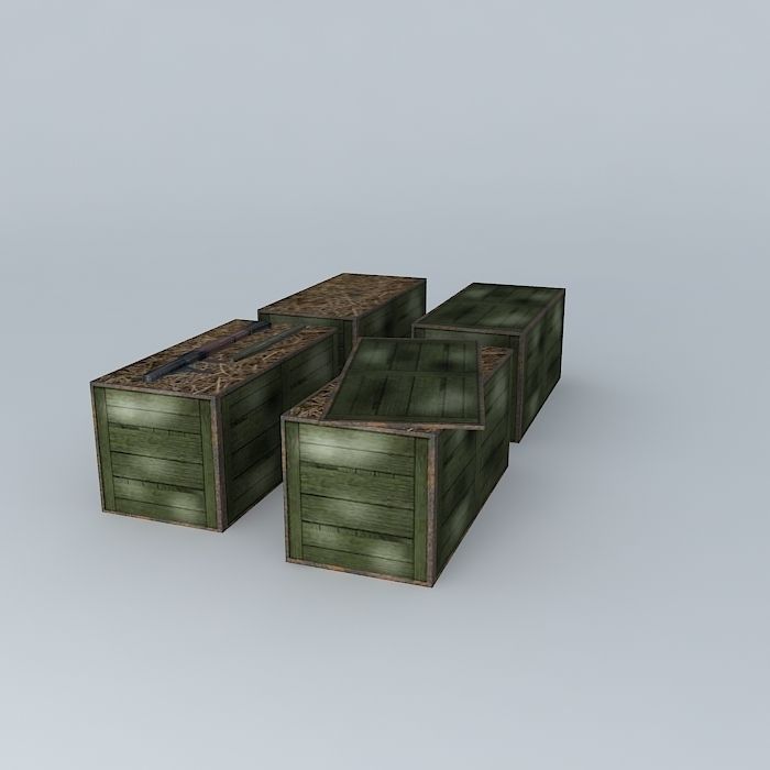 weapon boxes free 3D model | CGTrader
