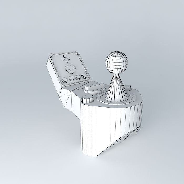 joystick controller with light free 3D model | CGTrader