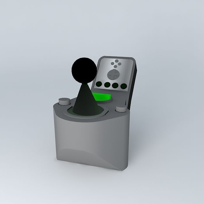 joystick controller with light free 3D model | CGTrader