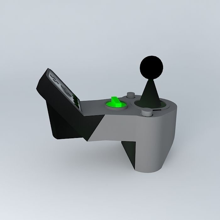 joystick controller with light free 3D model | CGTrader