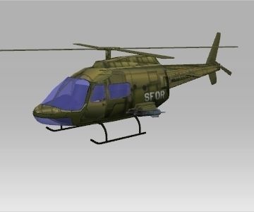 Bell 406 Helicopter 3D model | CGTrader
