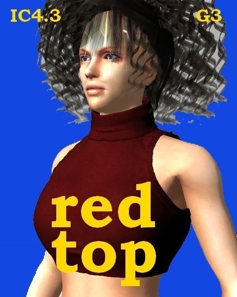 Red top 3D model | CGTrader