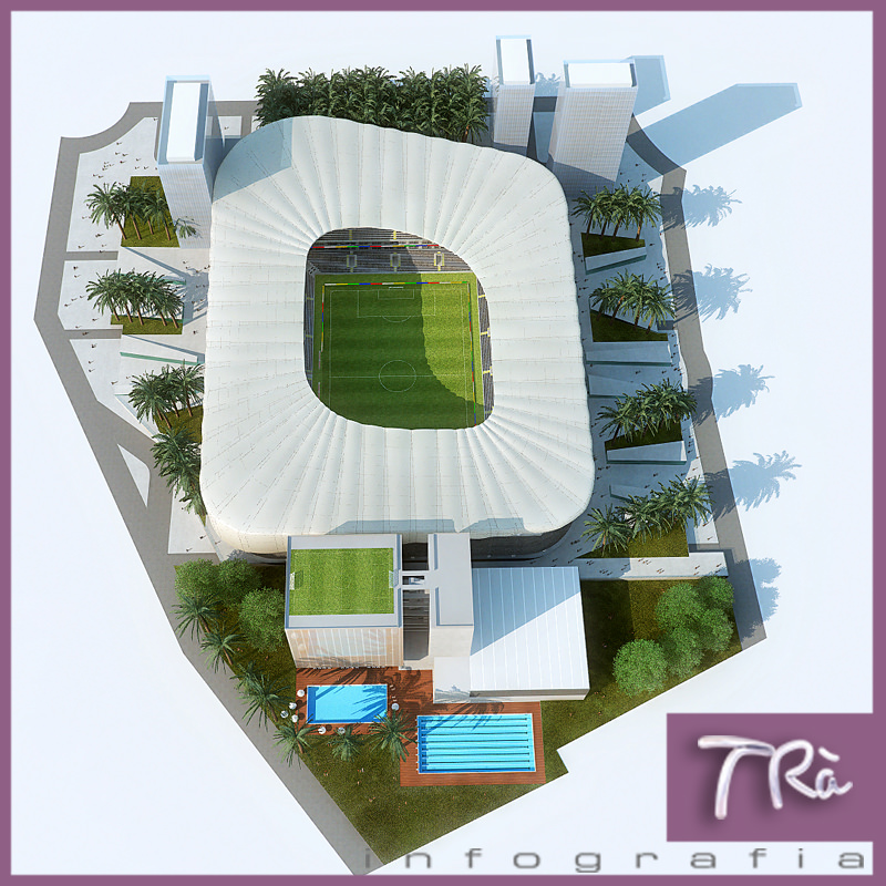 FOOTBALL STADIUM FACILITIES 3D model | CGTrader