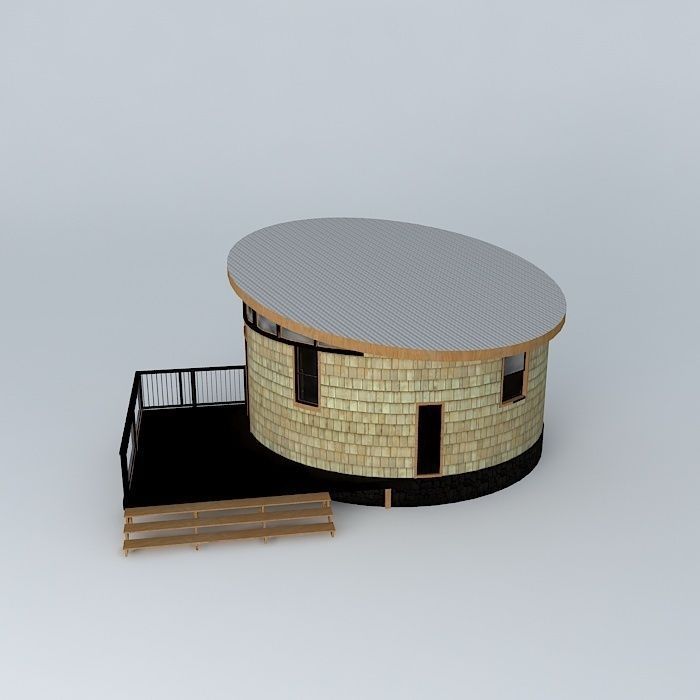 Round House Cabin free 3D model | CGTrader