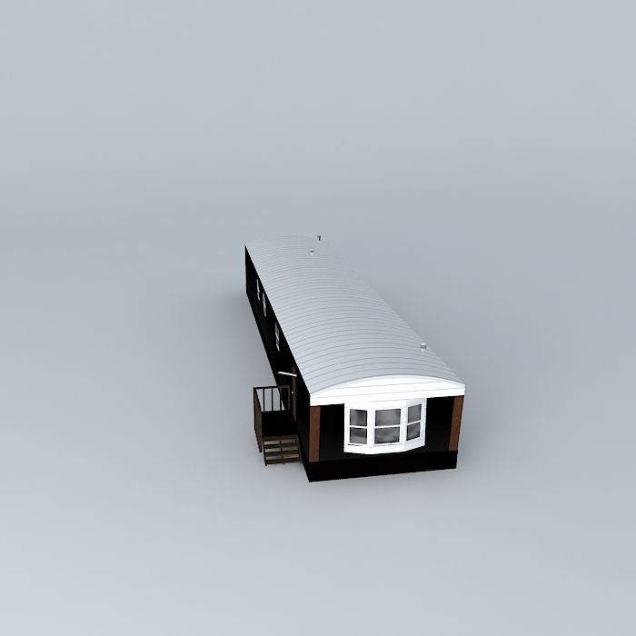 Single Wide Trailer Home free 3D model | CGTrader
