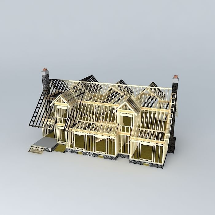 House Framework free 3D model | CGTrader