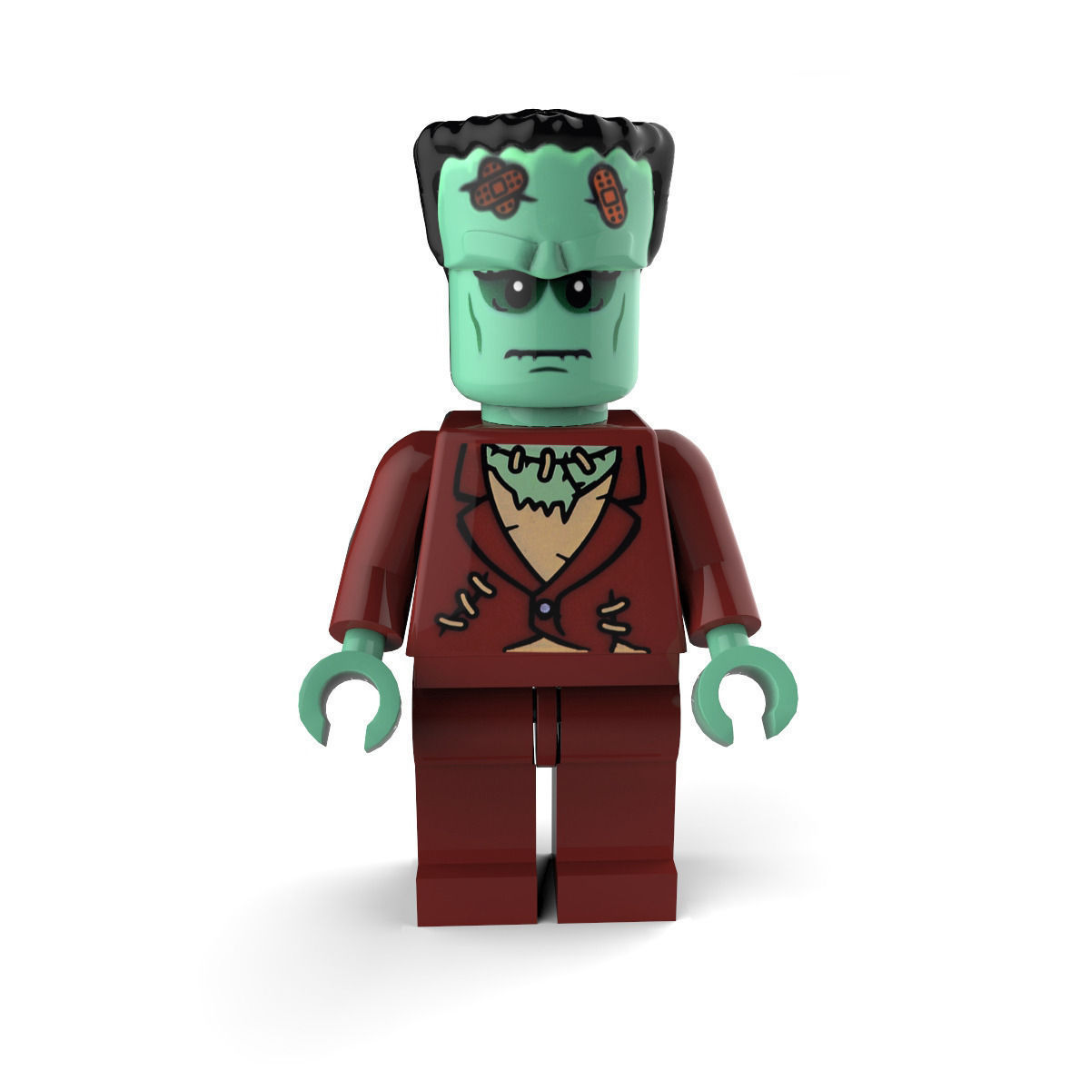 Frankenstein Lego 3D model | CGTrader